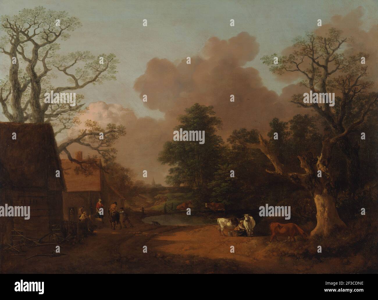 Landscape with Milkmaid;Landscape with Farm Buildings and Peasants;A ...