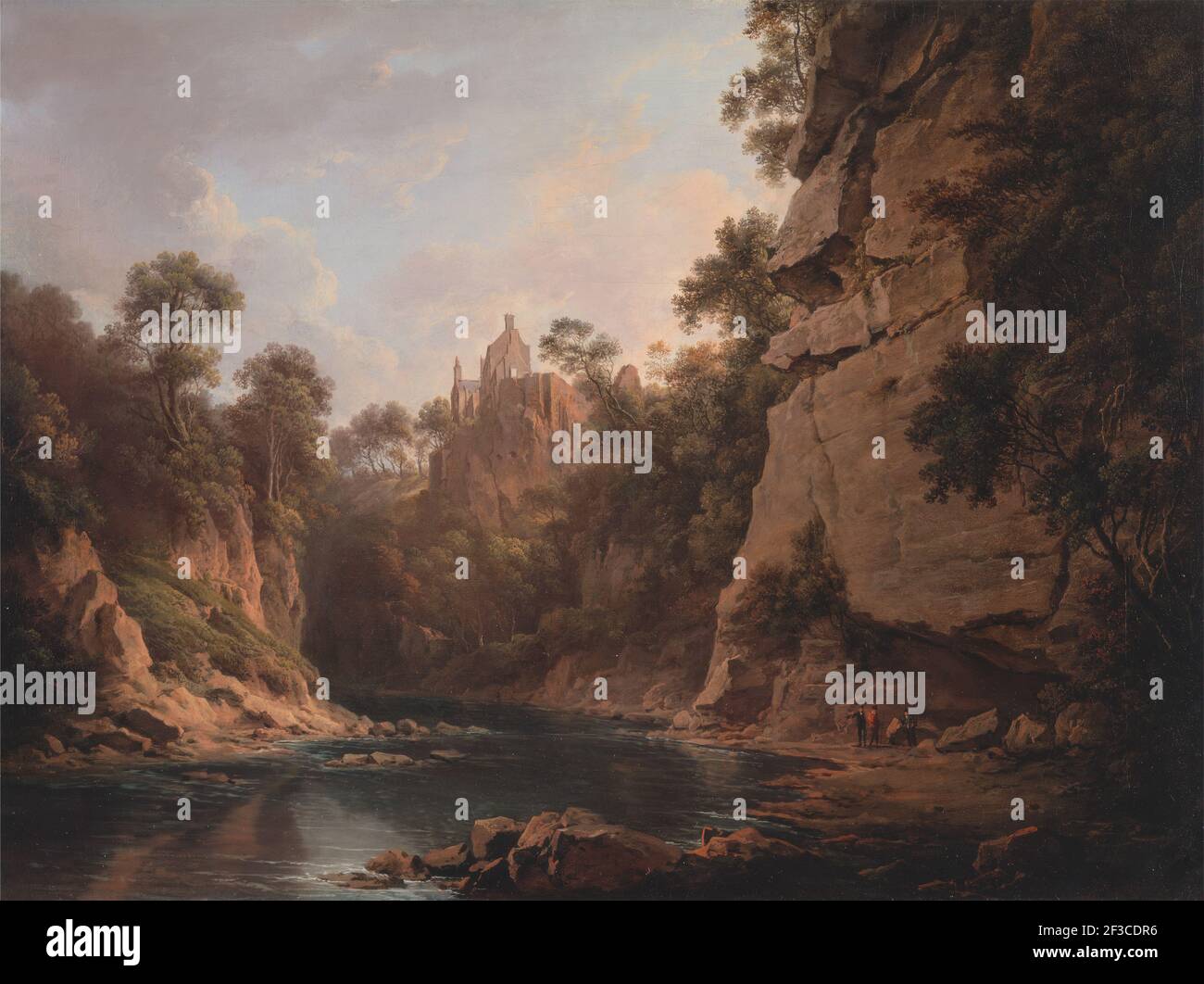 Hawthornden Castle, near Edinburgh, between 1820 and 1822 Stock Photo ...