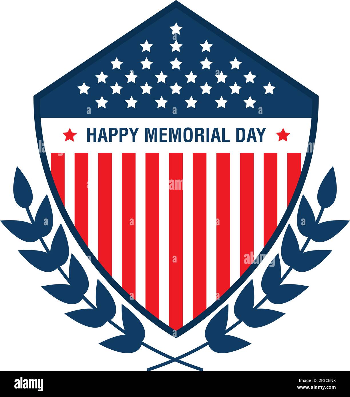 memorial day shield Stock Vector Image & Art - Alamy