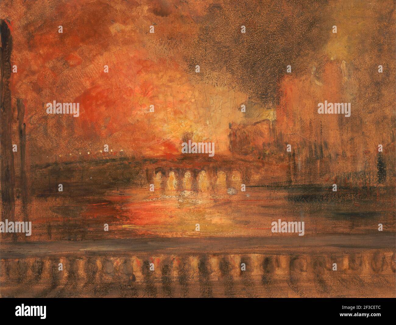 The Burning of the Houses of Parliament;Fire at the House of Commons ...