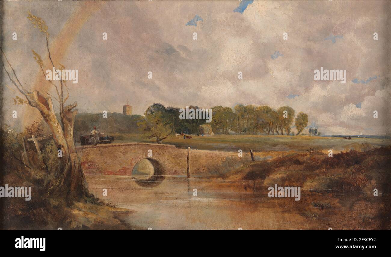 A Rainbow - View of the Stour, ca. 1845 Stock Photo - Alamy