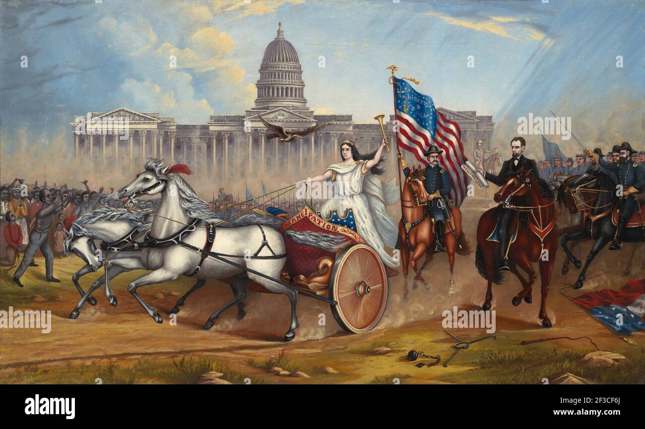 Emancipation Proclamation, 1864 or after Stock Photo - Alamy
