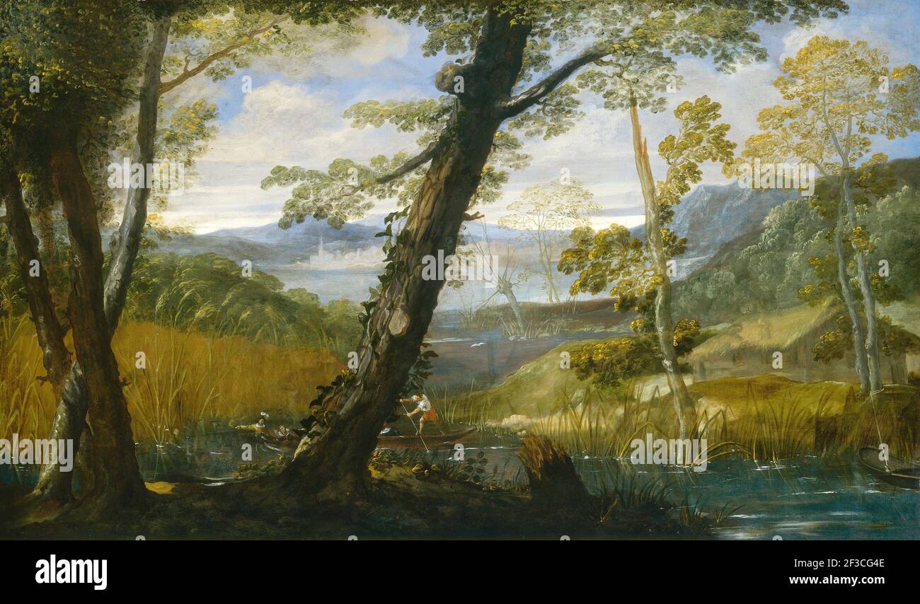 Annibale carracci river landscape art hi-res stock photography and ...
