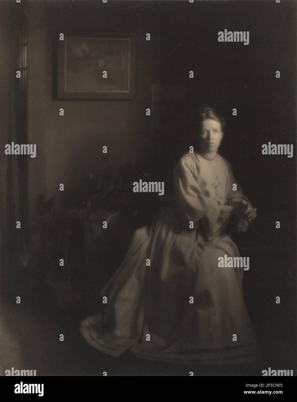 Mrs. White - In the Studio, 1907, printed c. 1920s Stock Photo - Alamy