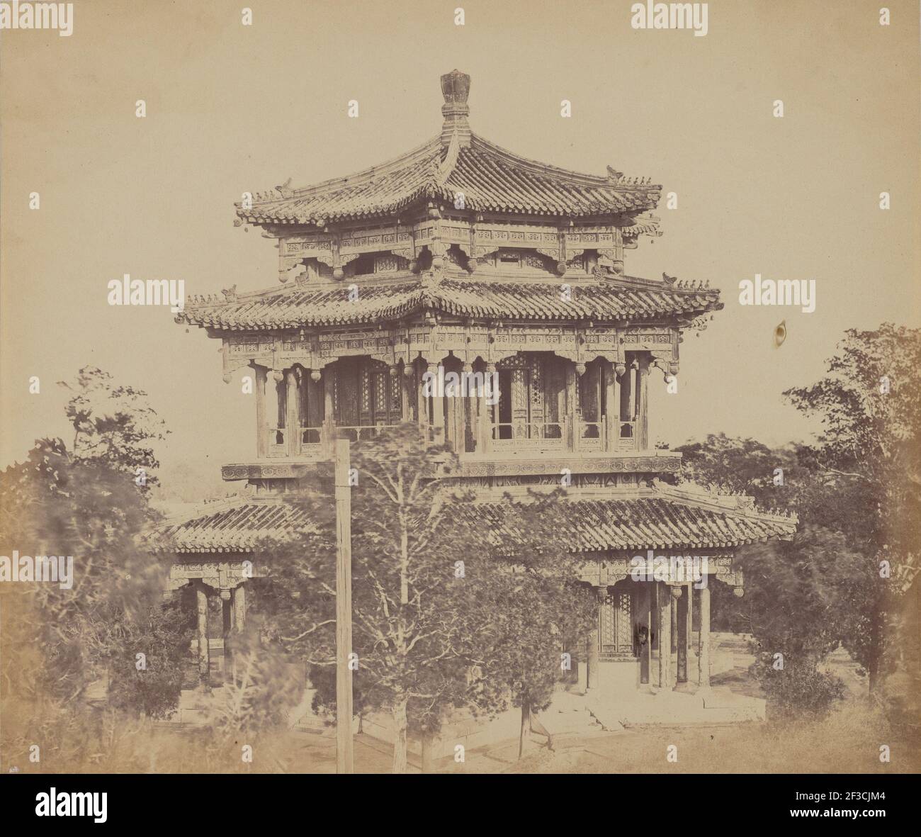 The Great Imperial Palace Yuen Min Yuen, Pekin, Before the Burning ...