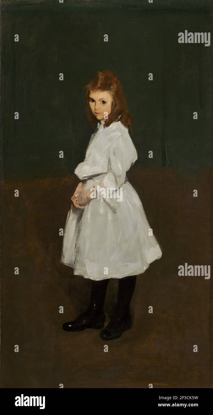 Little Girl in White (Queenie Burnett), 1907 Stock Photo - Alamy