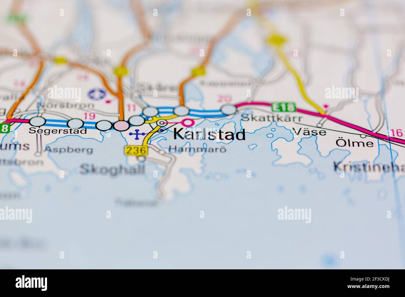 Karlstad on a map hi-res stock photography and images - Alamy