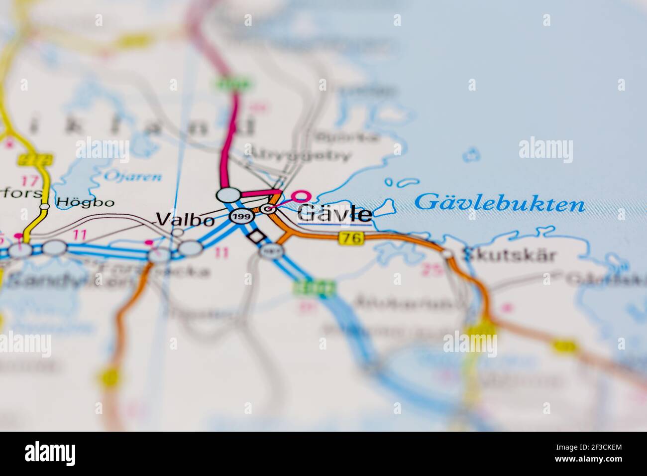 Gavle on a map hi-res stock photography and images - Alamy