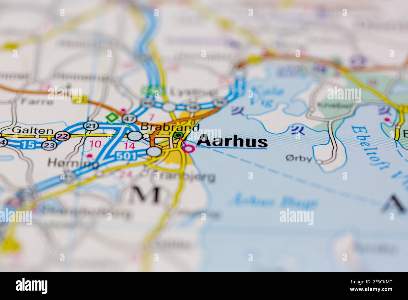 Map of aarhus hi-res stock photography and images - Alamy