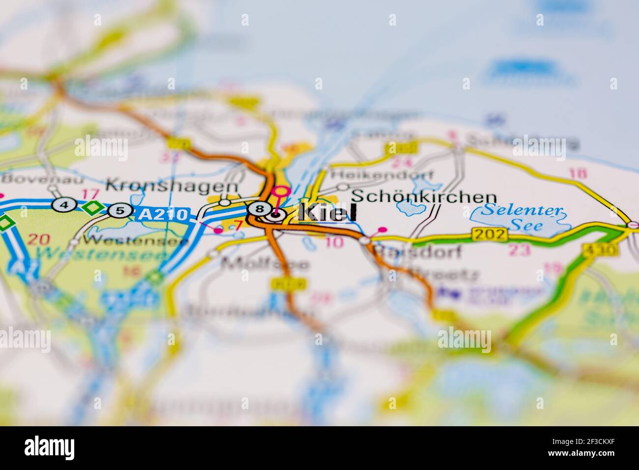Kiel map hi-res stock photography and images - Alamy