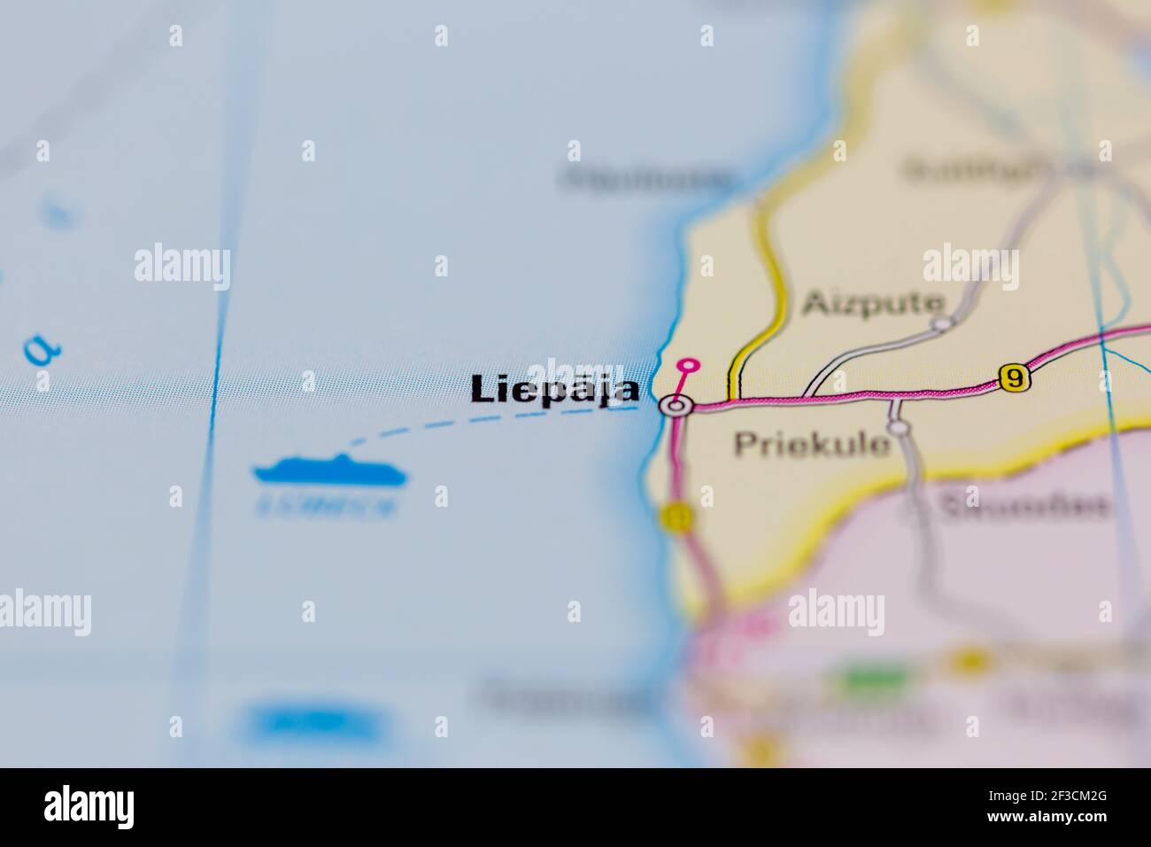 Liepaja on a map hi-res stock photography and images - Alamy