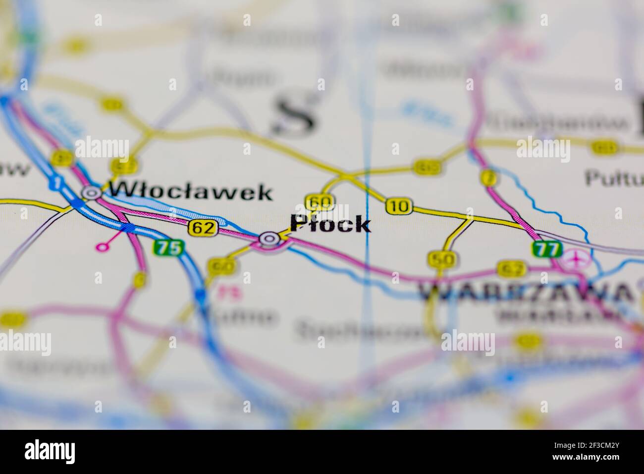 Plock on a map hi-res stock photography and images - Alamy
