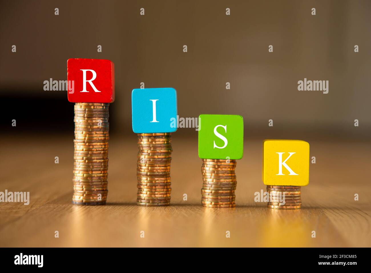 Financial RISK wording on block -Financial risk conceptual Stock Photo ...