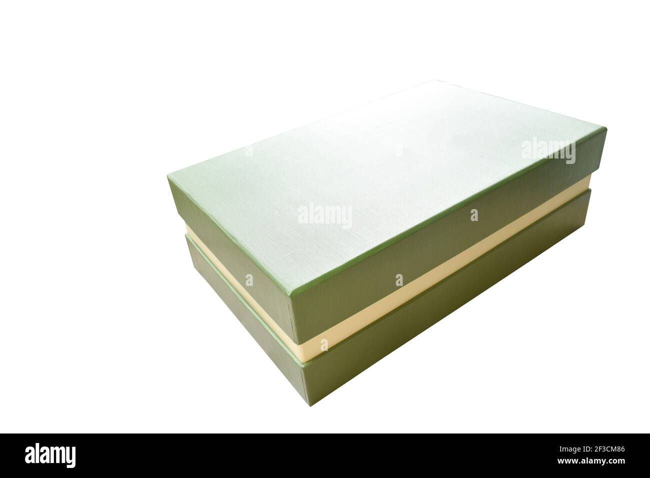 green hard paper box arranging on white background Stock Photo - Alamy