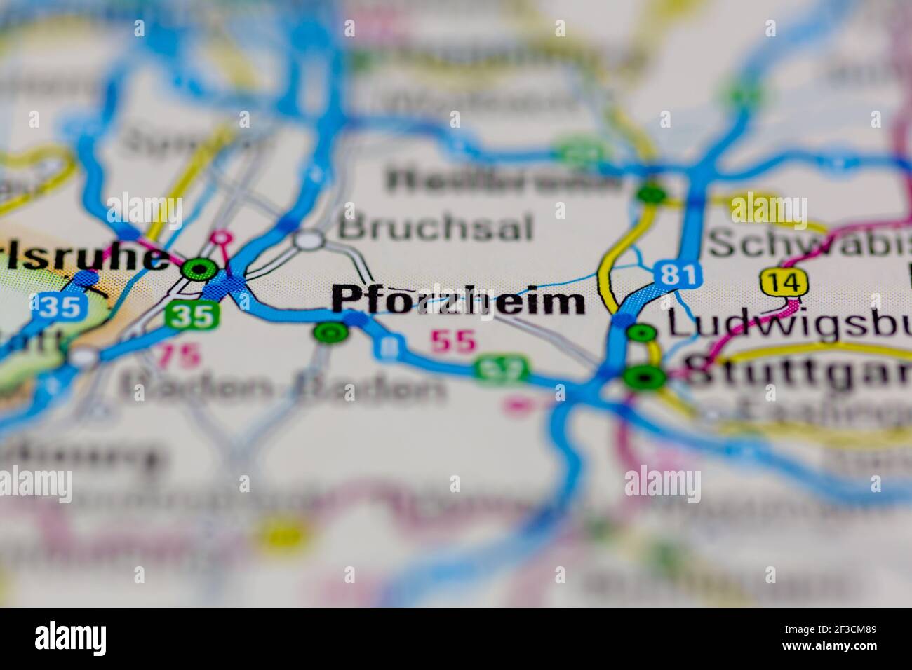 Map of pforzheim hi-res stock photography and images - Alamy