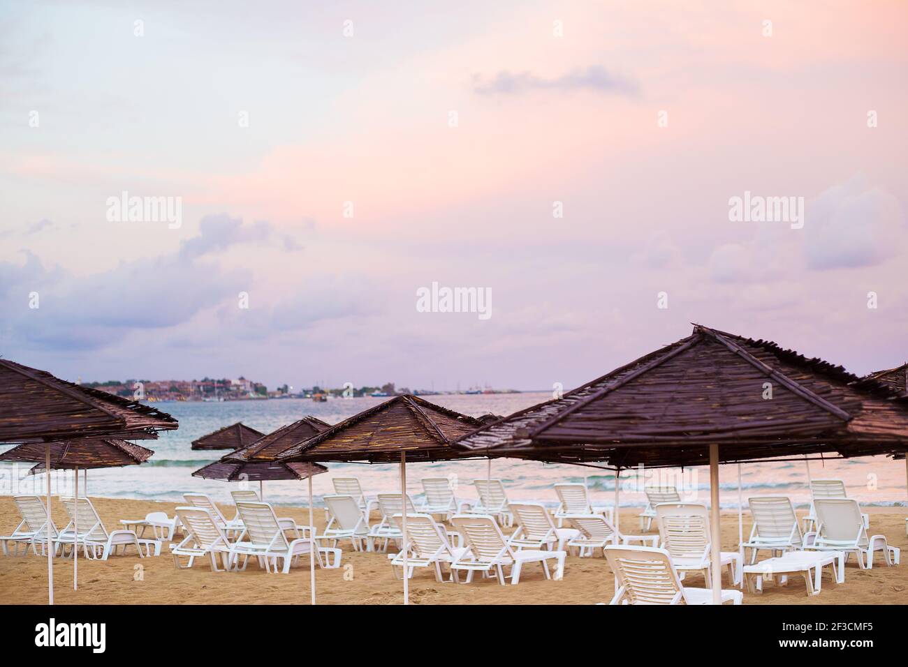 Beautiful sea and sandy beaches of Bulgaria, Nessebar Stock Photo - Alamy