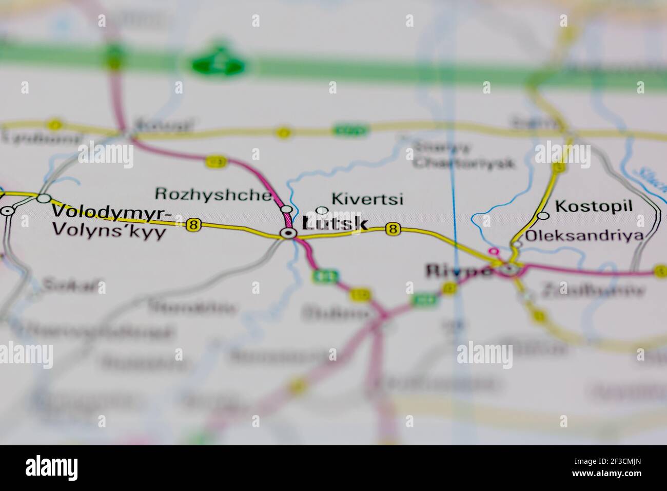 Map of lutsk hi-res stock photography and images - Alamy