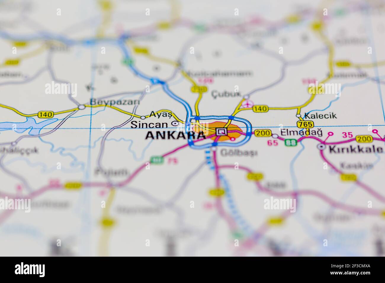 Map of ankara hi-res stock photography and images - Alamy