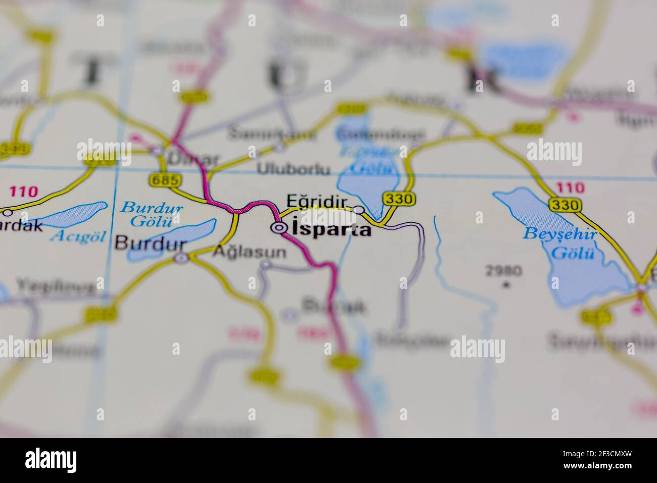 Ispartaon a map hi-res stock photography and images - Alamy