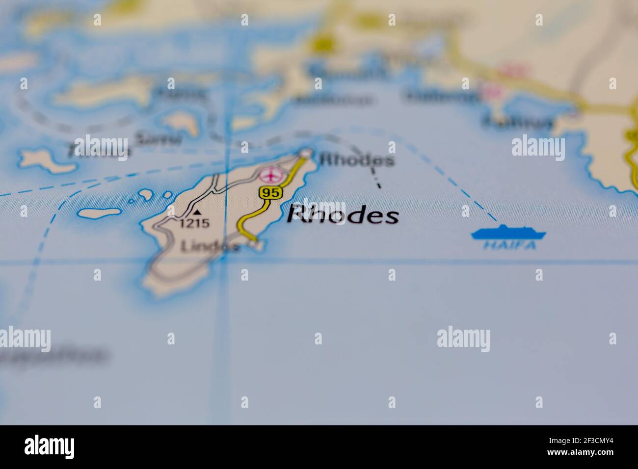 Map of rhodes hi-res stock photography and images - Alamy