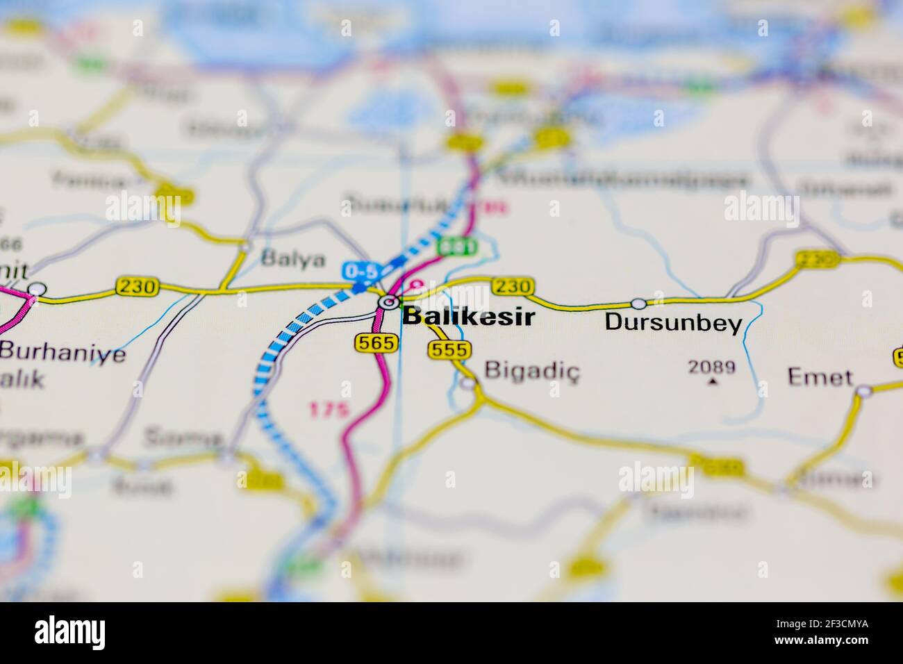 Map of balikesir hi-res stock photography and images - Alamy