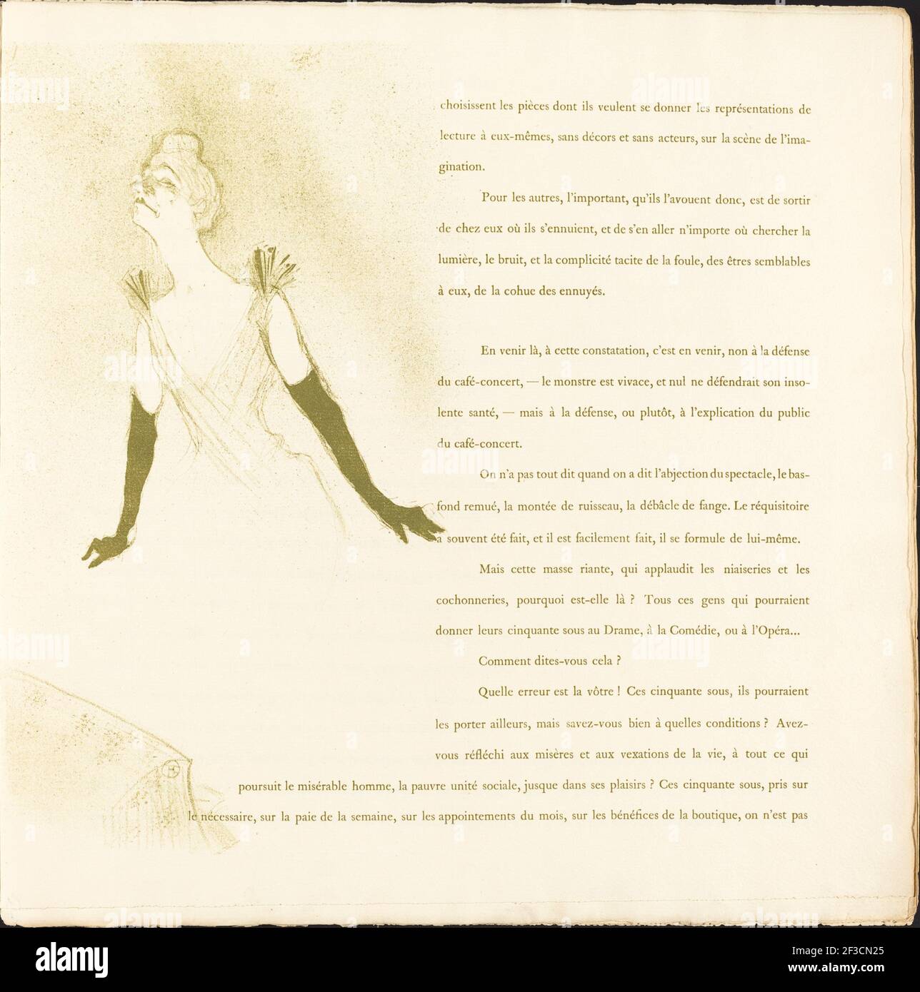 Yvette Guilbert, 1894 Stock Photo - Alamy