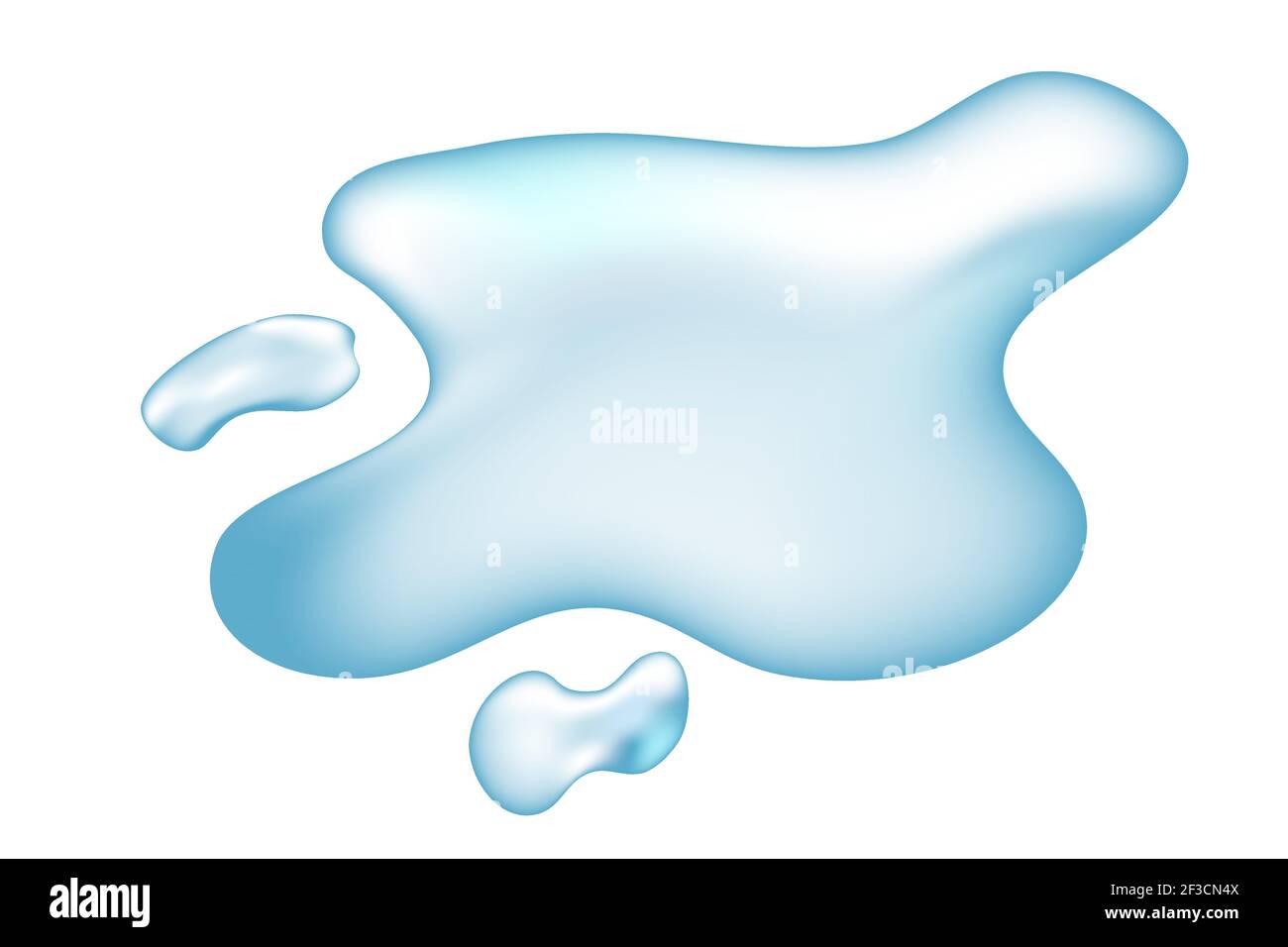 Realistic Bubble Blue Pure Water, at Transparent Effect Background ...