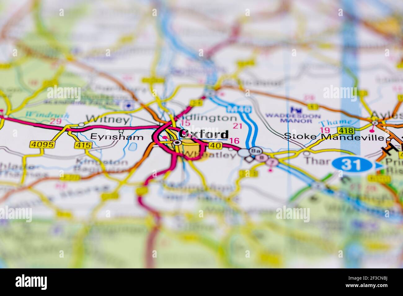 Map of oxford hi-res stock photography and images - Alamy