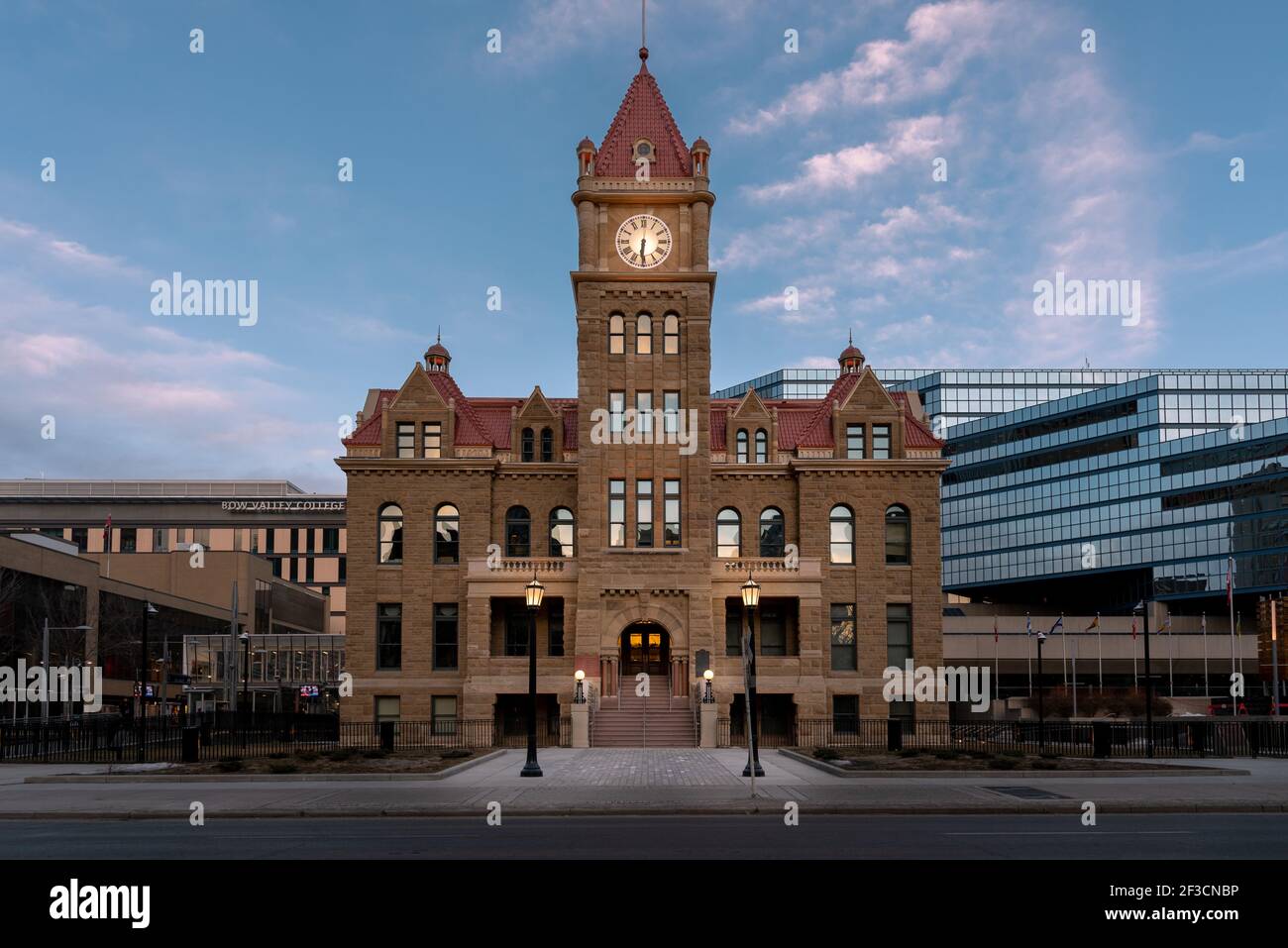Calgary's old stone city hall Stock Photo - Alamy