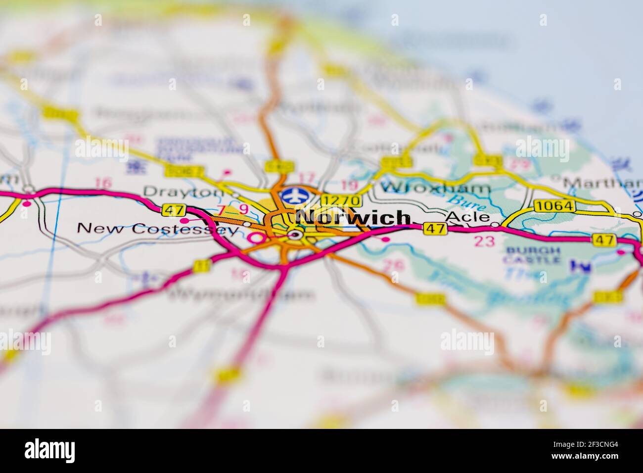 Map of norwich hi-res stock photography and images - Alamy