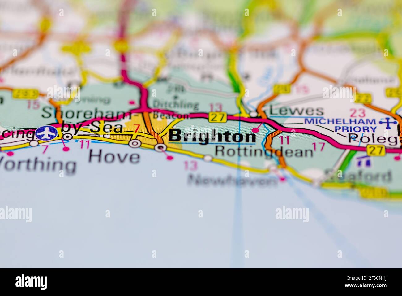 Map of brighton hi-res stock photography and images - Alamy