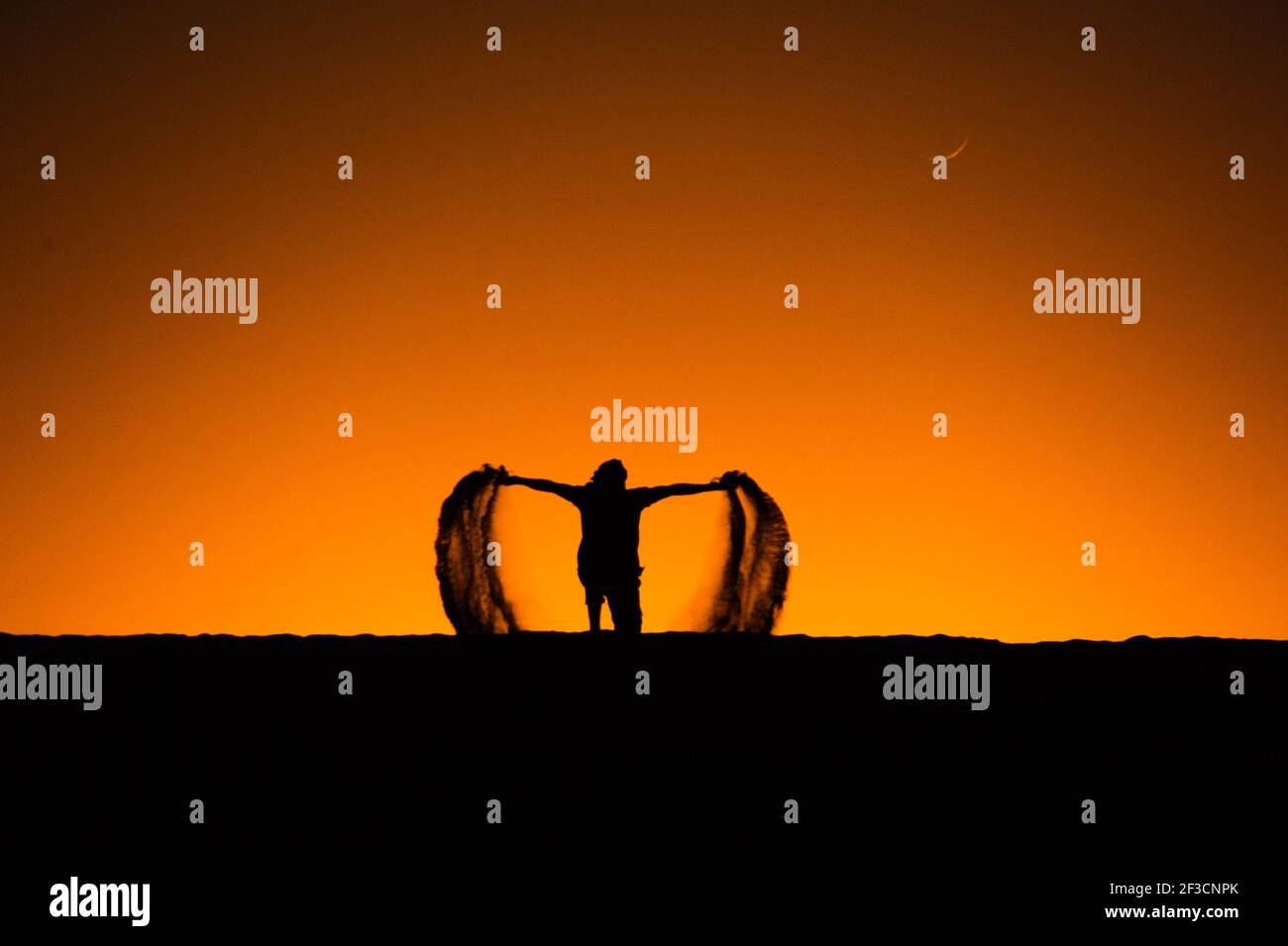 Silhouette man in colors hi-res stock photography and images - Alamy