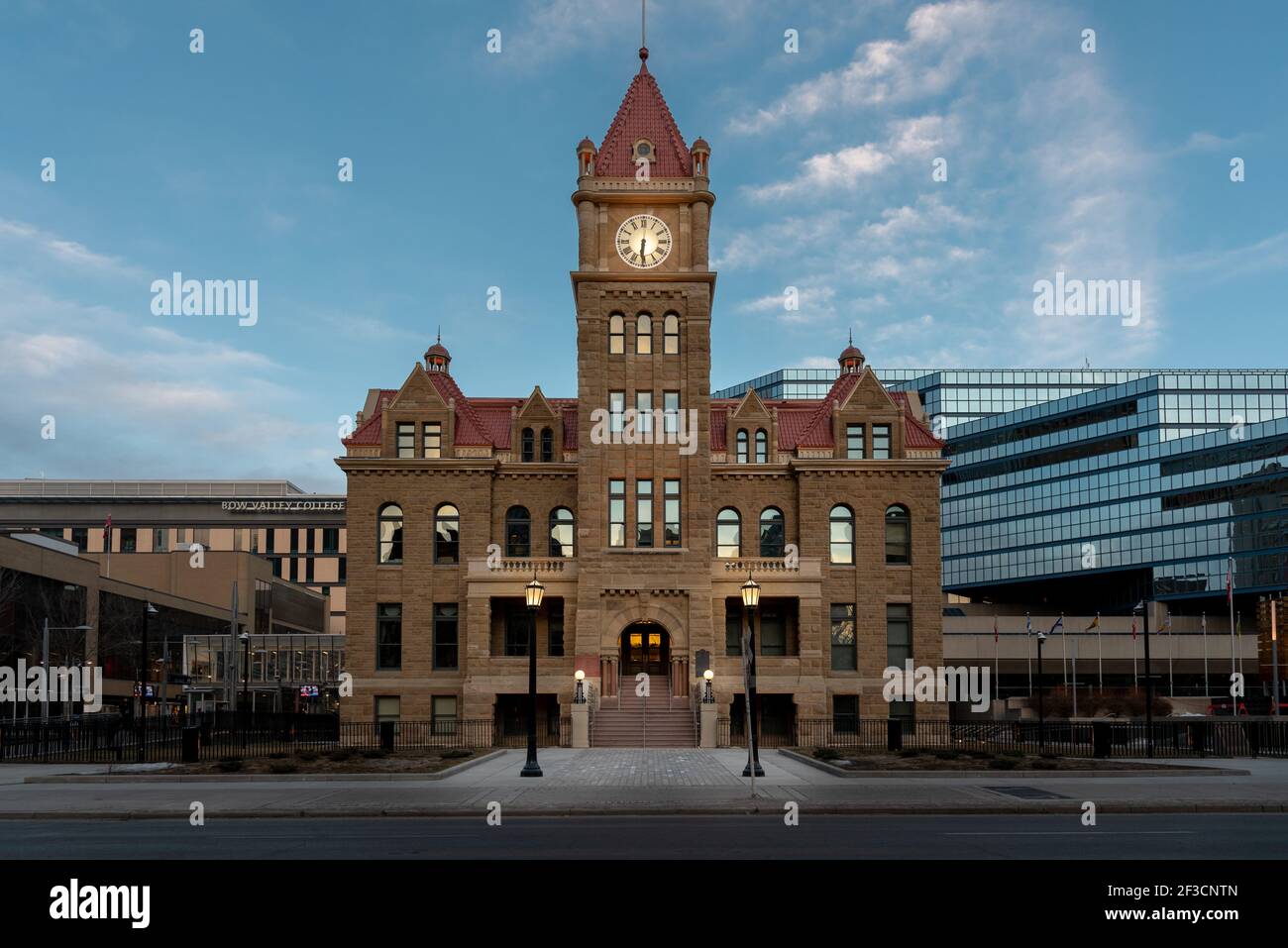 Calgary's old stone city hall Stock Photo - Alamy