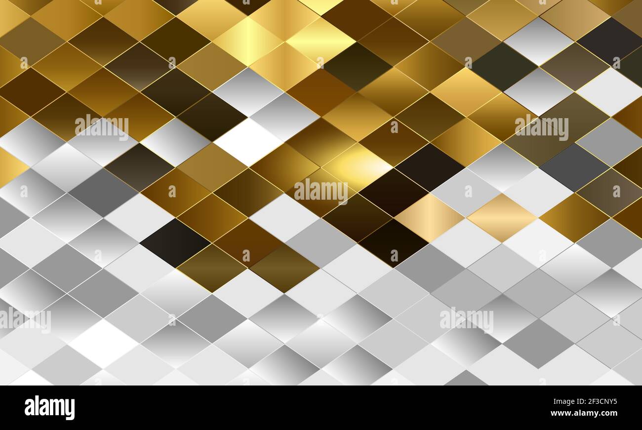 Abstract gold and white geometric rhombus background. Template for your design Stock Vector ...