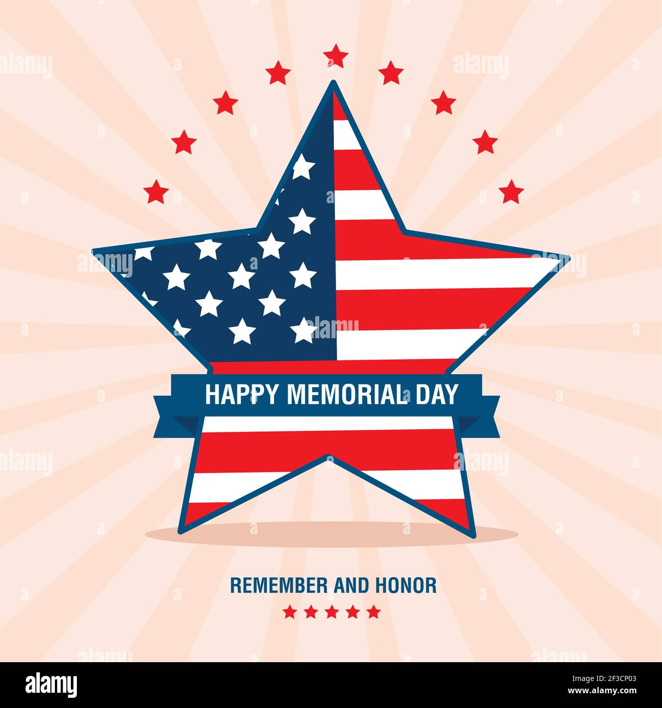 memorial day star Stock Vector Image & Art - Alamy