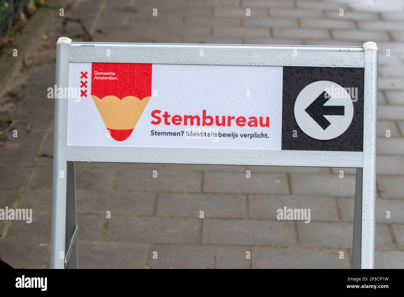 SP Billboard Political Elections At Amsterdam The Netherlands 16-3-2020 ...