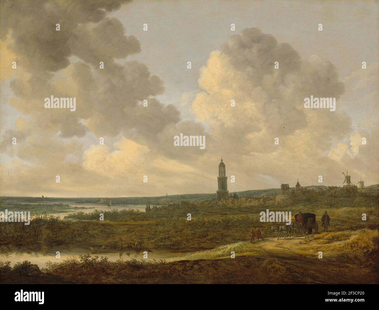 View of Rhenen, 1646 Stock Photo - Alamy