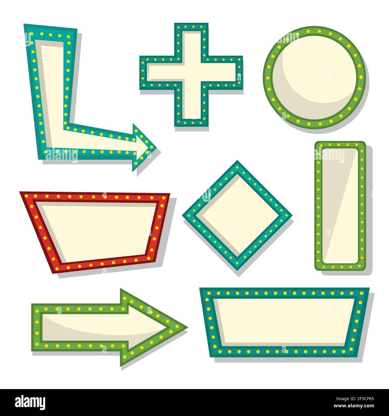 Neon signs advertising Cut Out Stock Images & Pictures - Alamy