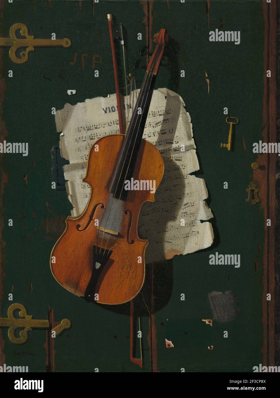 The Old Violin, c. 1890 Stock Photo - Alamy