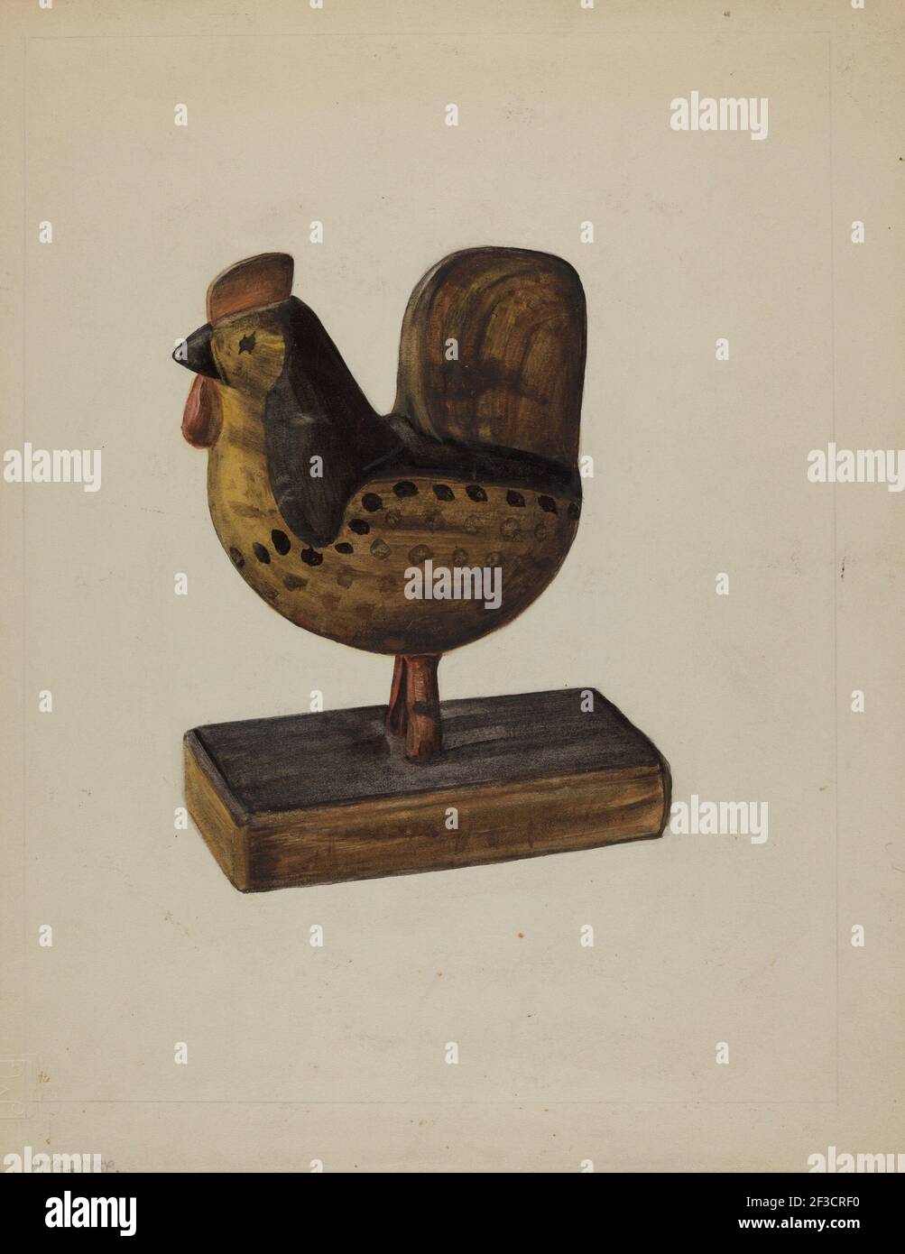 Pa. German Toy Rooster, c. 1937 Stock Photo - Alamy