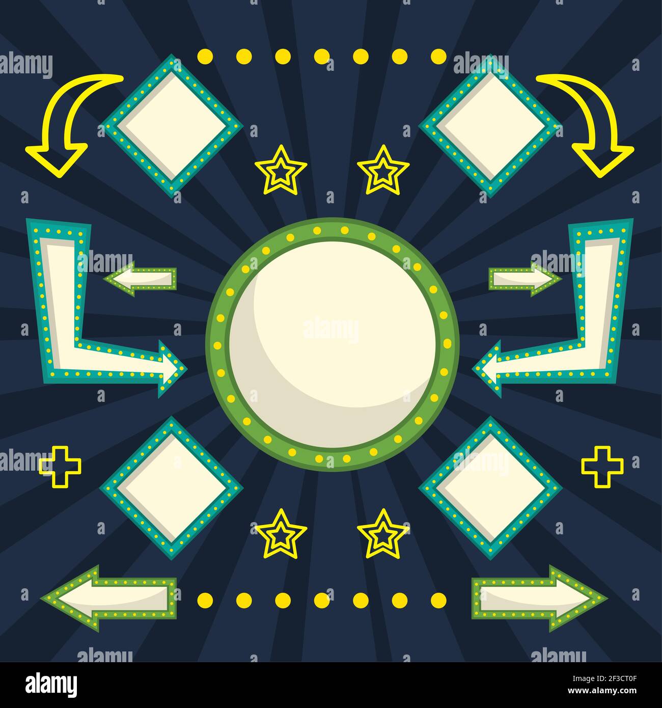 Seven lights Stock Vector Images - Alamy