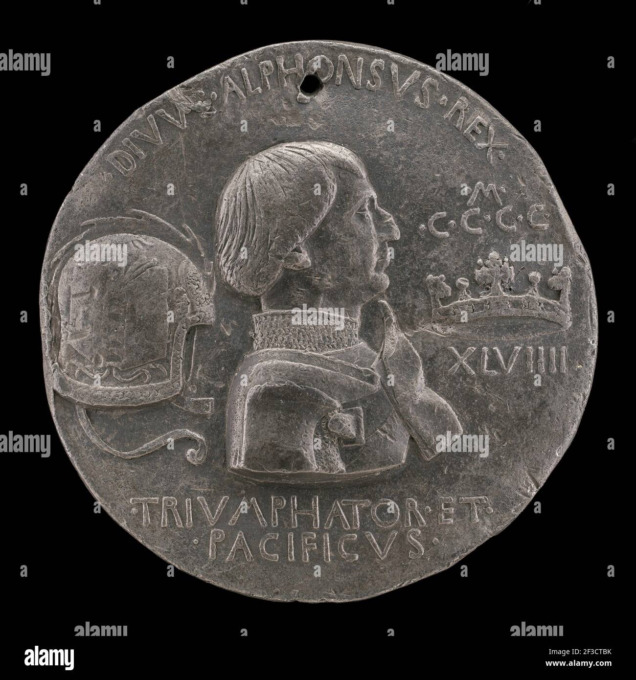 Alfonso V of Aragon, 1394-1458, King of Naples and Sicily 1443 [obverse ...