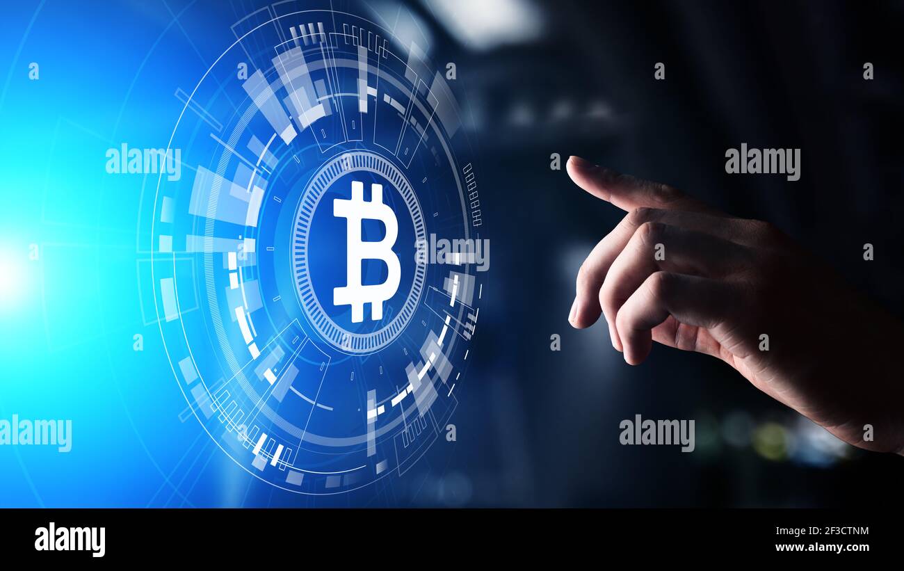 Bitcoin cryptocurrency trading and investment concept. Financial ...