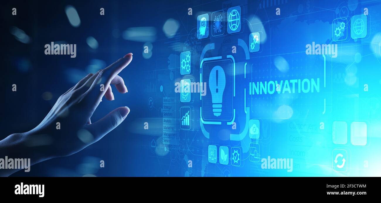 Innovation business and technology concept on virtual screen. Innovate ...