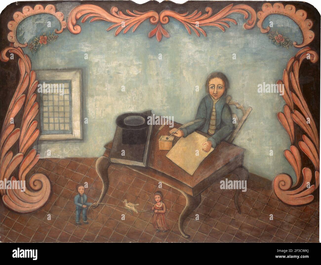 18th century man writing at desk hi-res stock photography and images ...