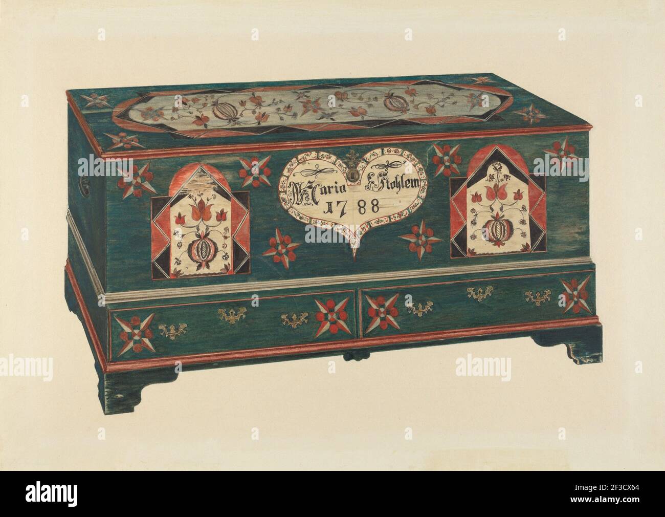 Dower Chest, 1935/1942 Stock Photo - Alamy
