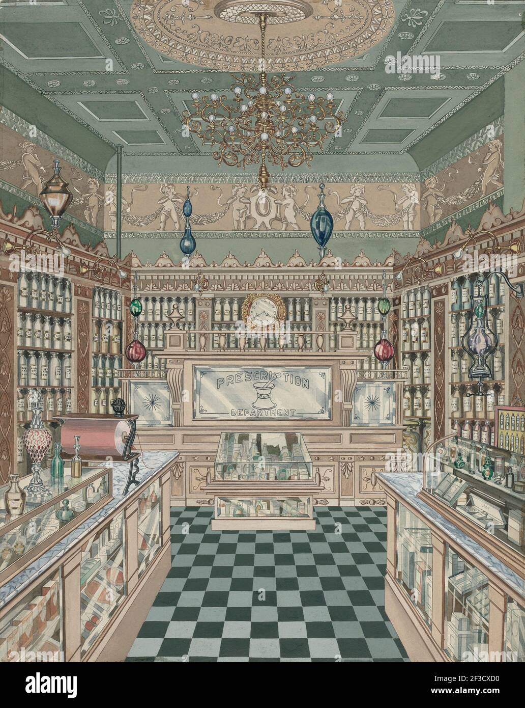 1930s drug store interior hi-res stock photography and images - Alamy