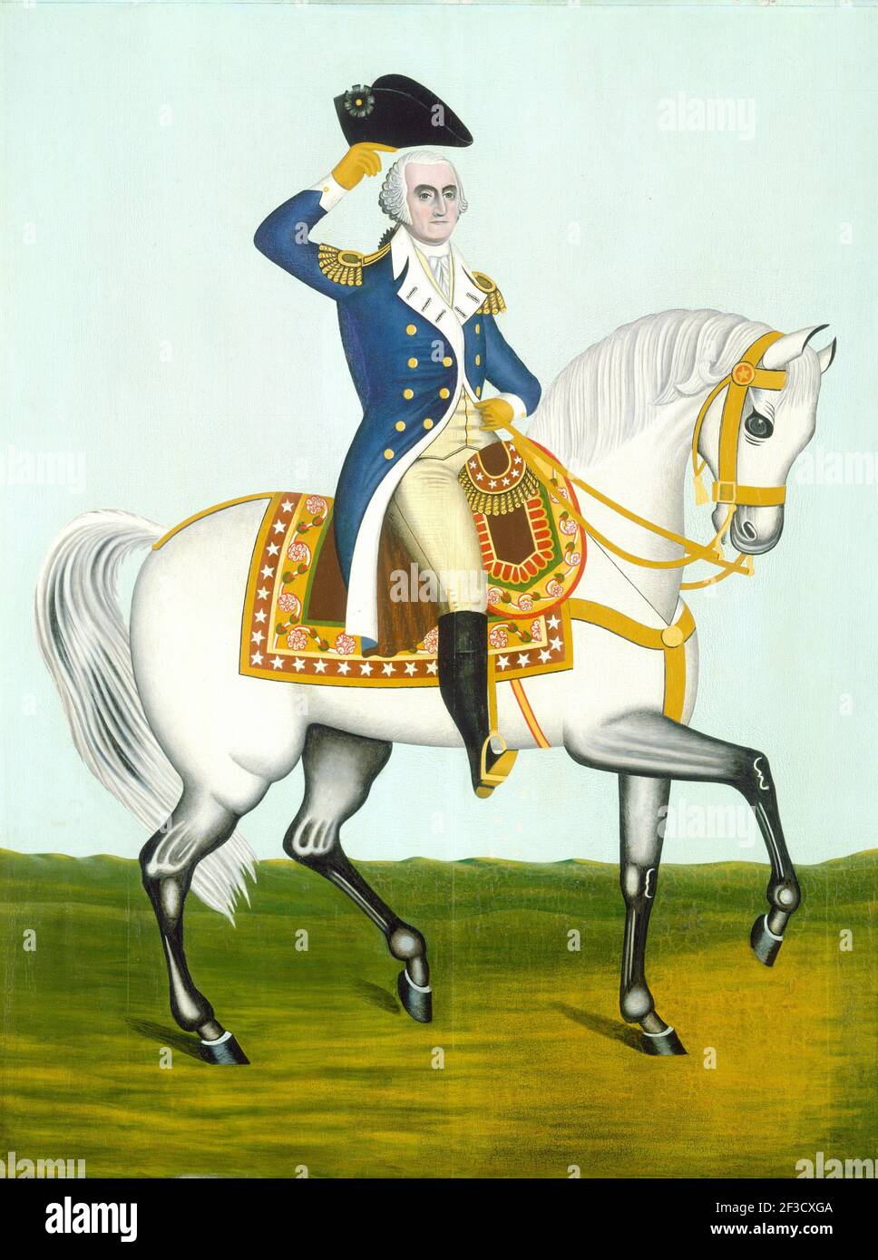 George washington horse painting hi-res stock photography and images ...
