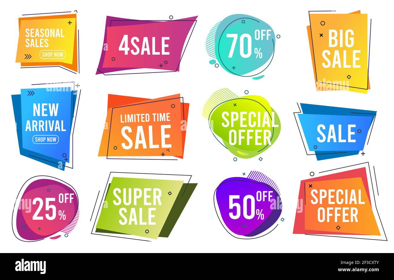 Half new prices Stock Vector Images - Alamy