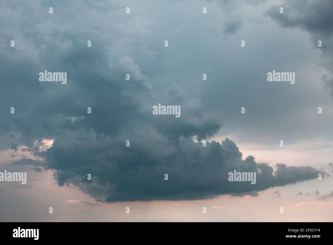 Grey tail cloud . Cumulonimbus Cauda Clouds . Fantastic cloudscape ...